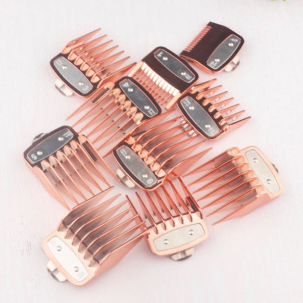 10 Sizes Rose Gold Clipper Guards For Wahl | UBEATOR